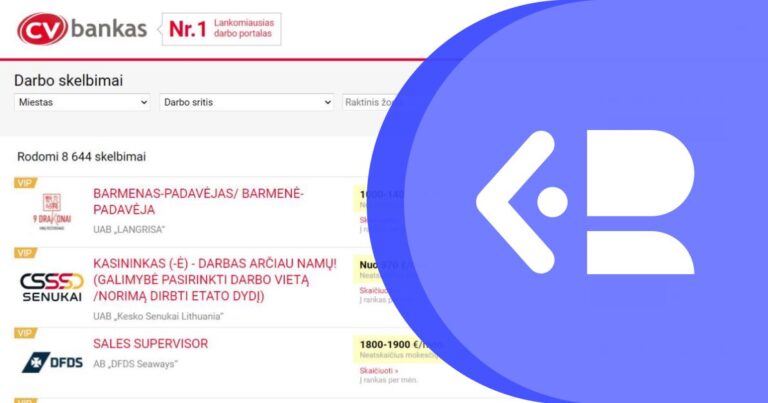 Integration with CV-Bankas, Lithuania - Recrur